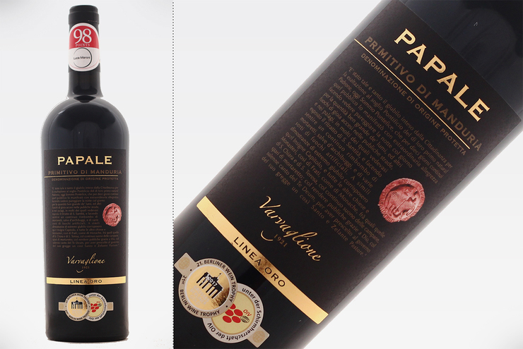 PAPALE LINEA ORO PRIMITIVO DI MANDURIA 2014 (Varvaglione) numai astazi ...