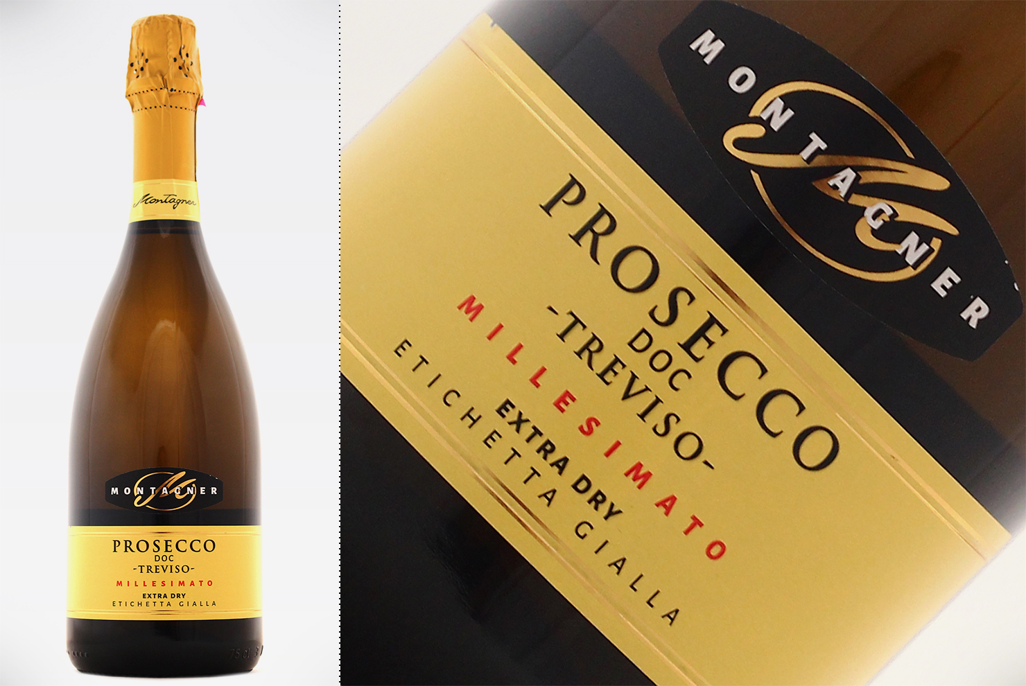PROSECCO TREVISO MILLESIMATO EXTRA DRY (Montagner) numai astazi la doar ...